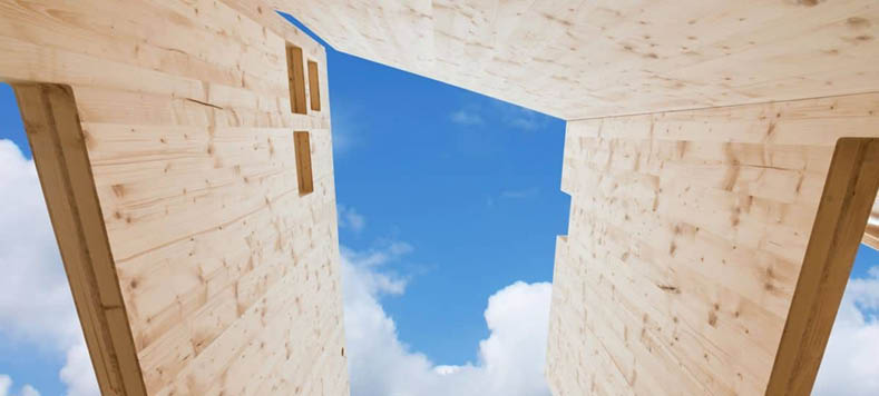 CLT wand-, vloer- en dakelementen van Heko Spanten